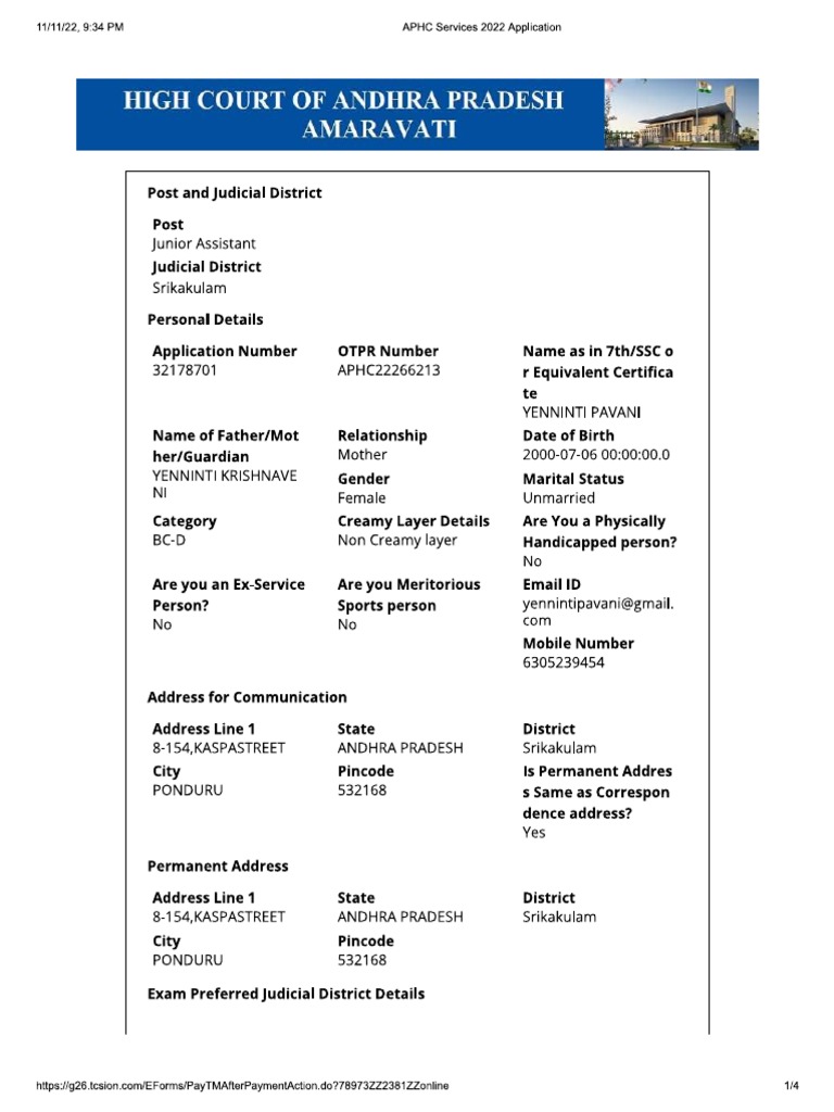 Pavani Ap High Court | PDF