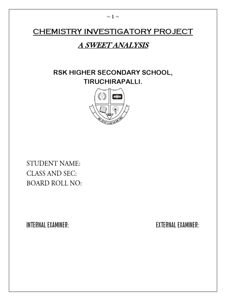 Chemistry Investigatory Project 23 | PDF | Chocolate | Magnesium