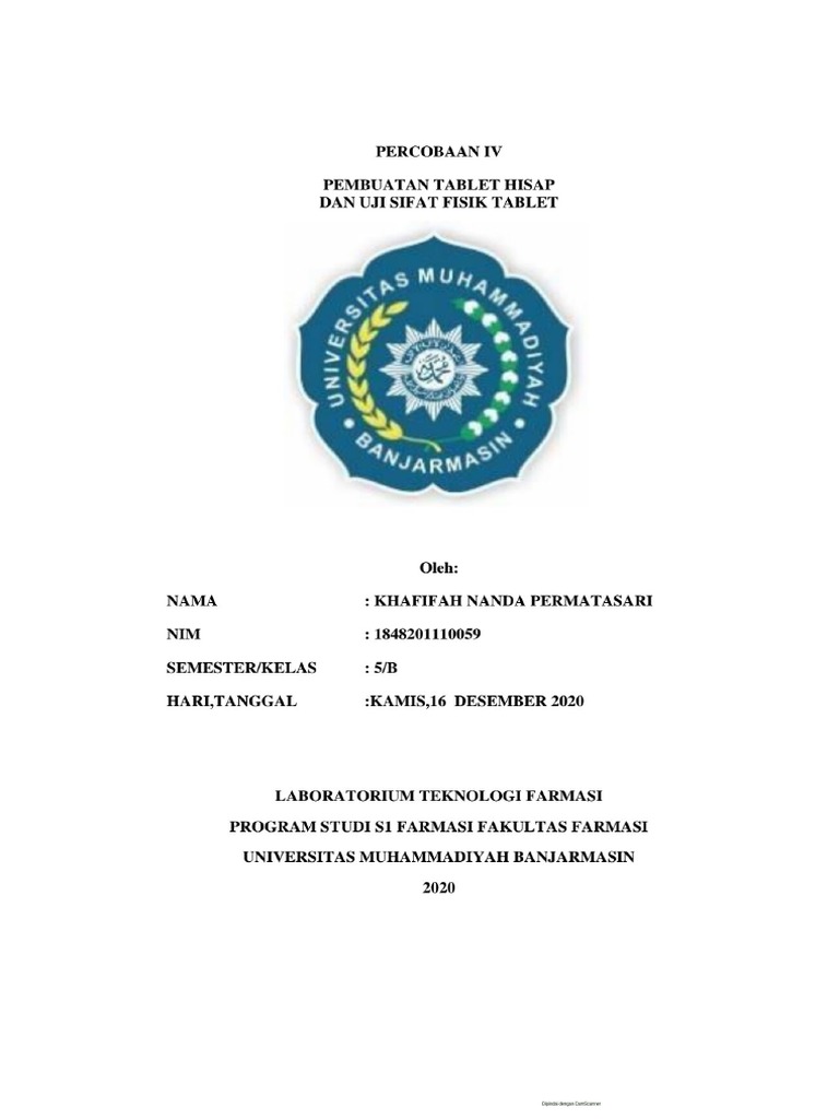 2 - Khafifah Nanda Permata Sari - 1848201110059 - S1 - 5B - FTS Solid - P4 | PDF