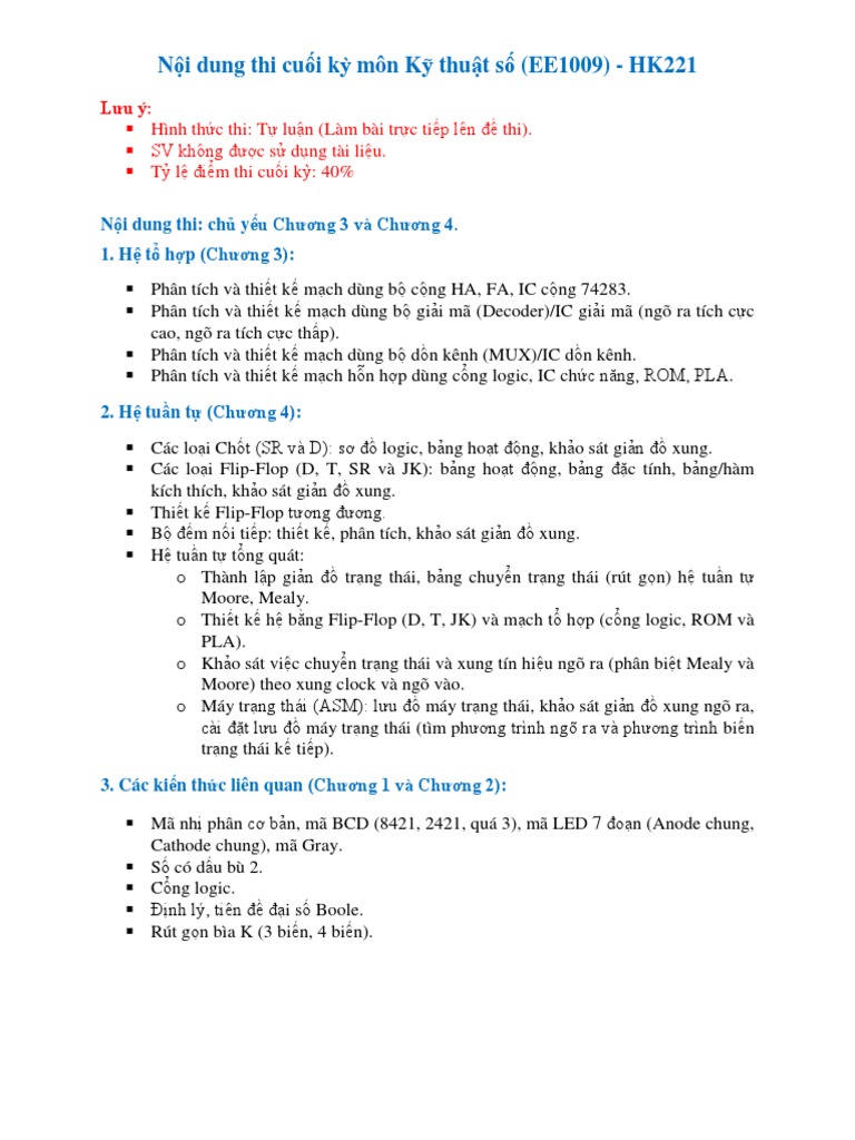 Noi Dung CK Kts Hk221 | PDF