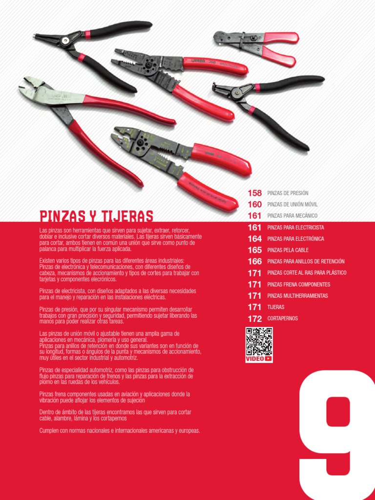9.-Pinzas y Tijeras | PDF | Tornillo | Soldadura