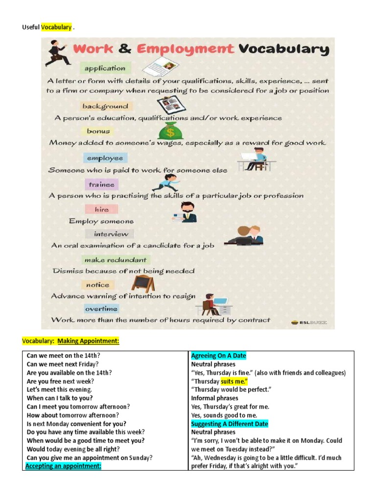 Making Appointments: Useful Phrases for Agreeing on Dates and Times ...