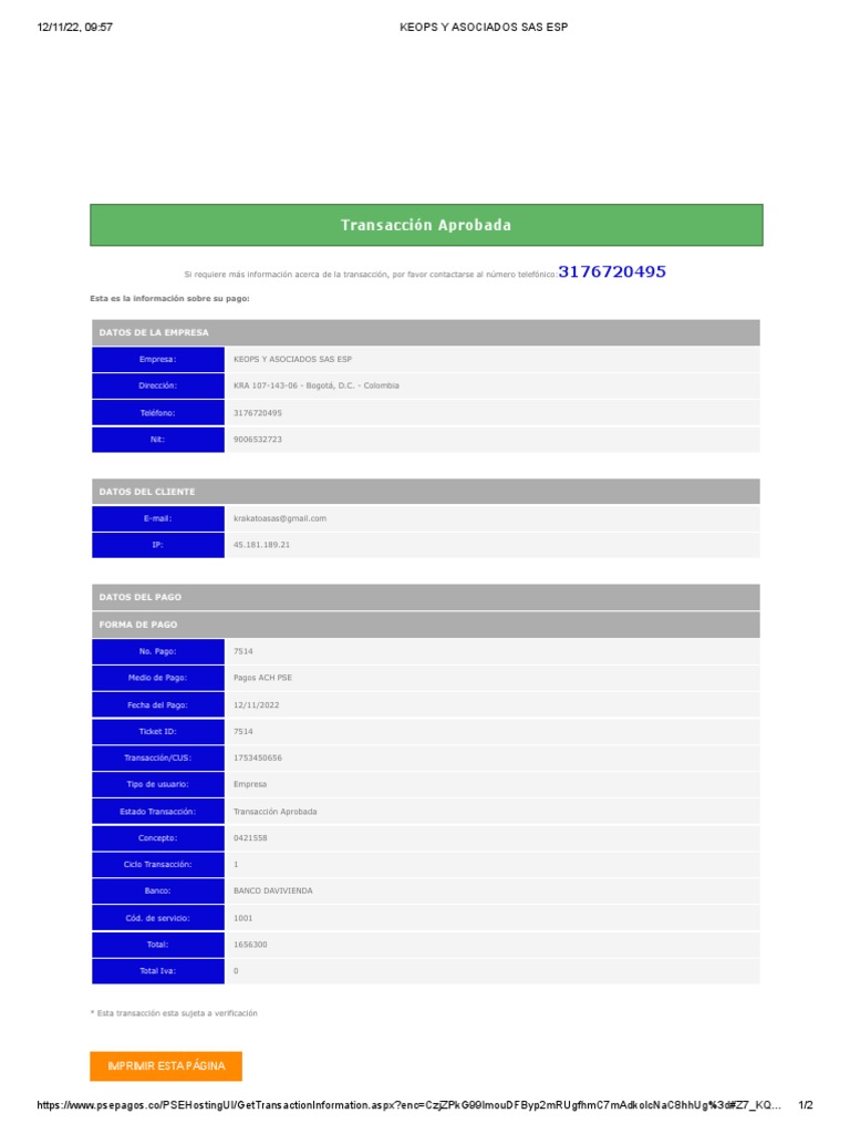 KEOPS Y ASOCIADOS SAS ESP Gas | PDF | Negocios
