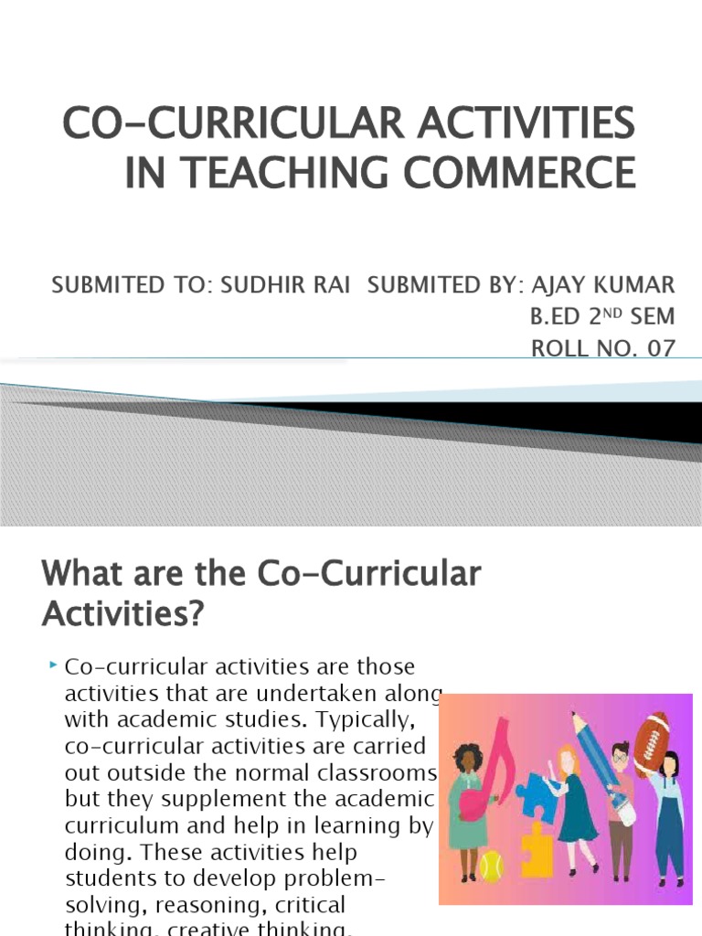 Co-Curricular Activities in Teaching Commerce | PDF