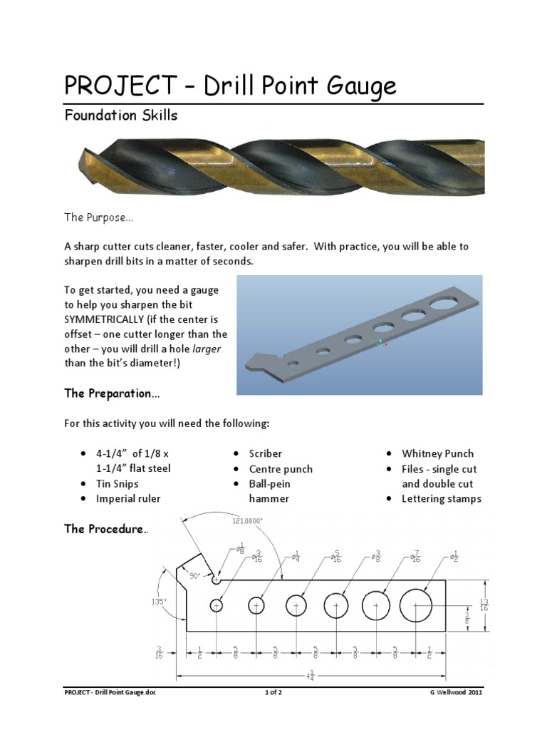 PROJECT Drill Point Gauge | PDF