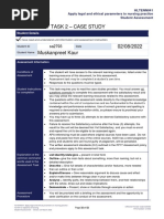 HLTENN045 Student Assessment Task 2 - Case Study | PDF | Dementia | Nursing