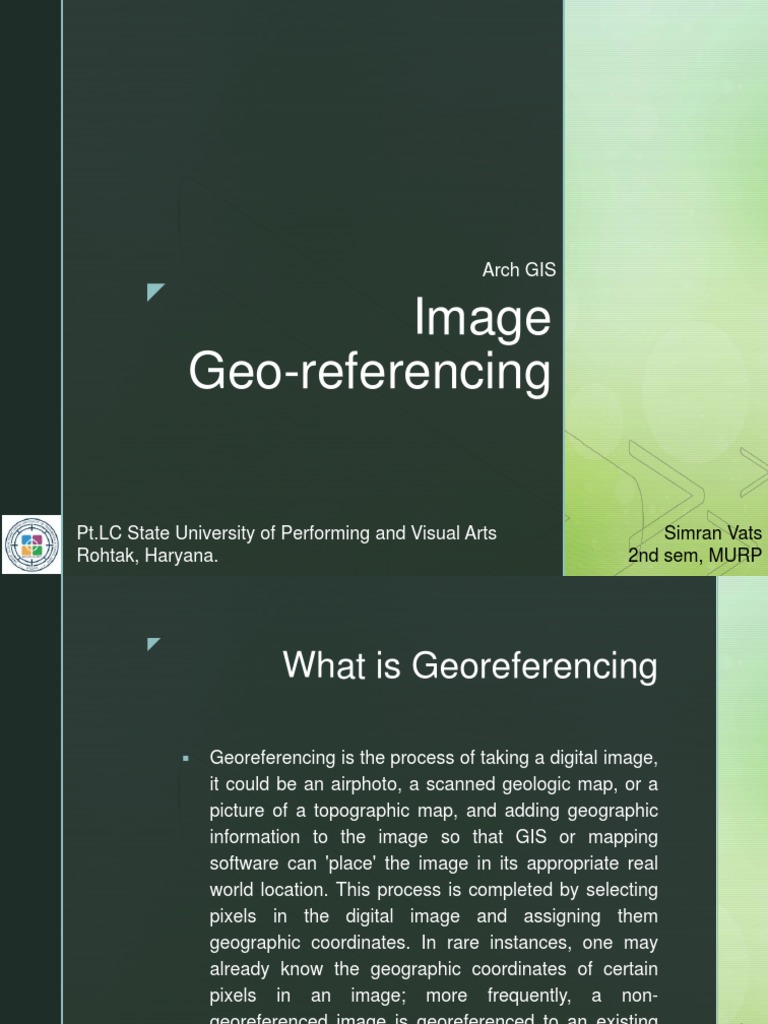 Georeferencing 200423175822 | PDF | Geographic Information System | Data