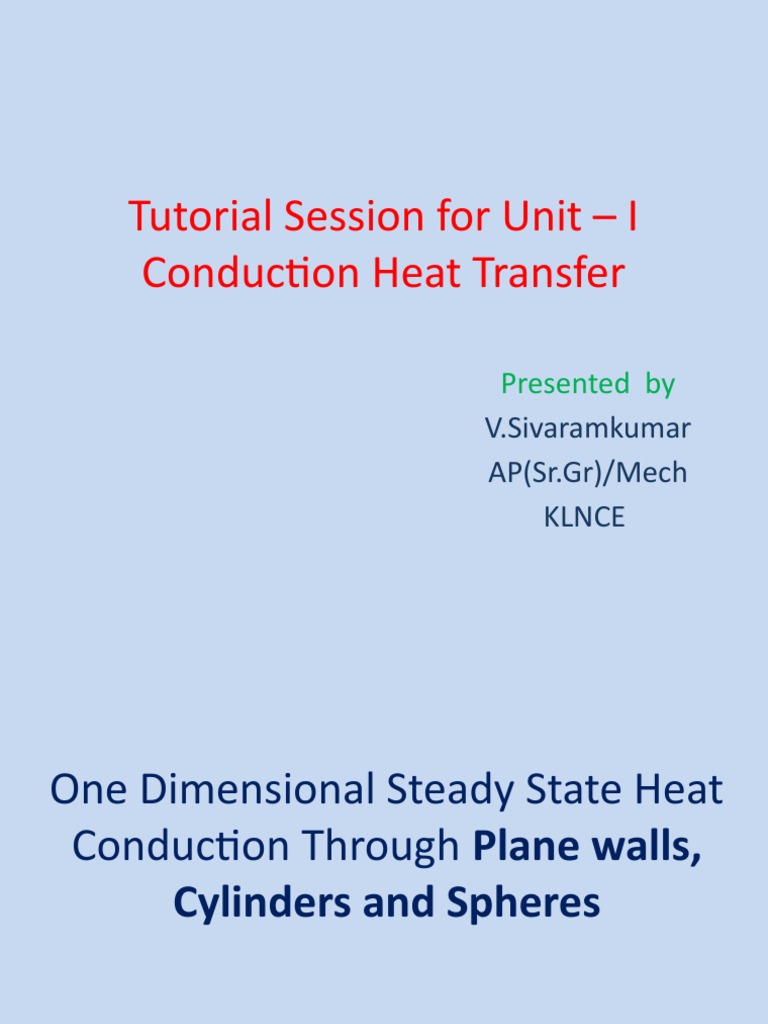 Conduction | PDF | Heat Transfer | Thermal Conduction