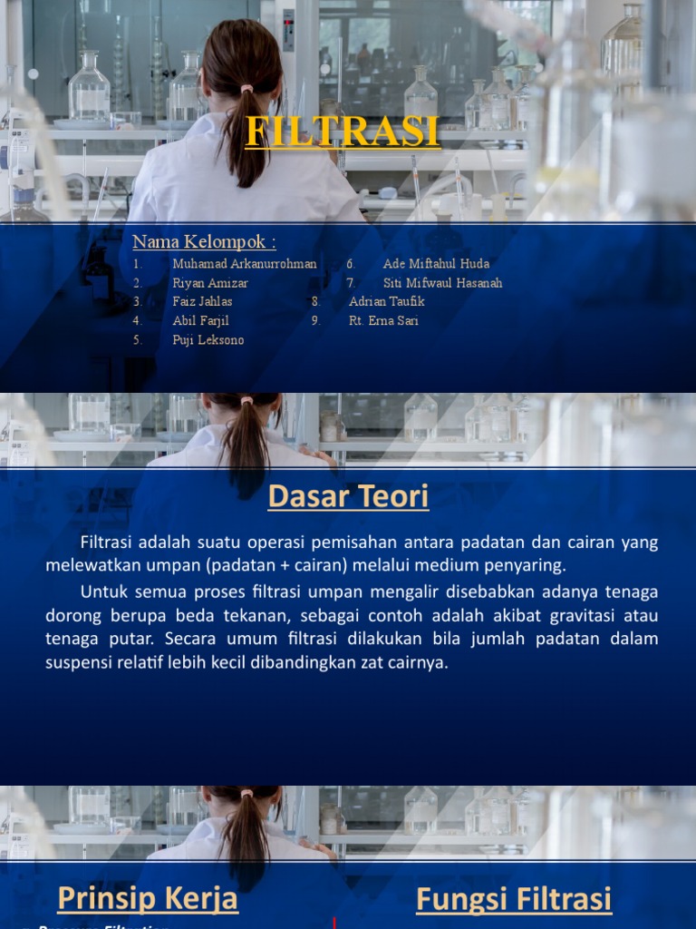 Kelompok Filtrasi | PDF
