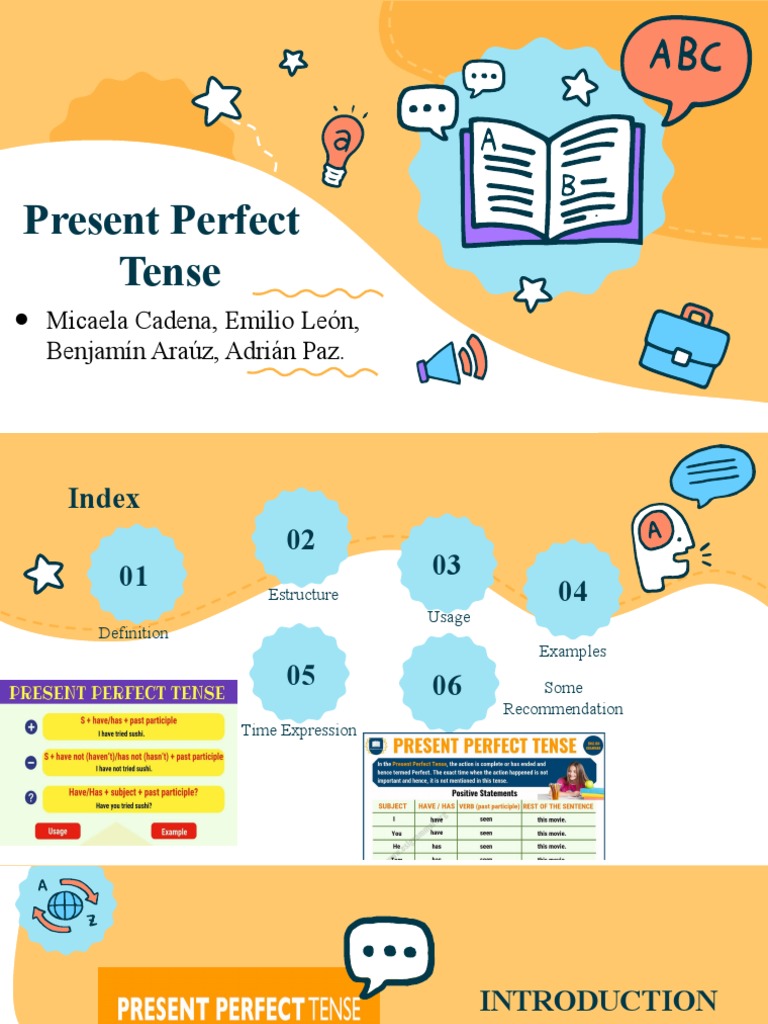 Understanding the Present Perfect Tense | PDF | Perfect (Grammar ...
