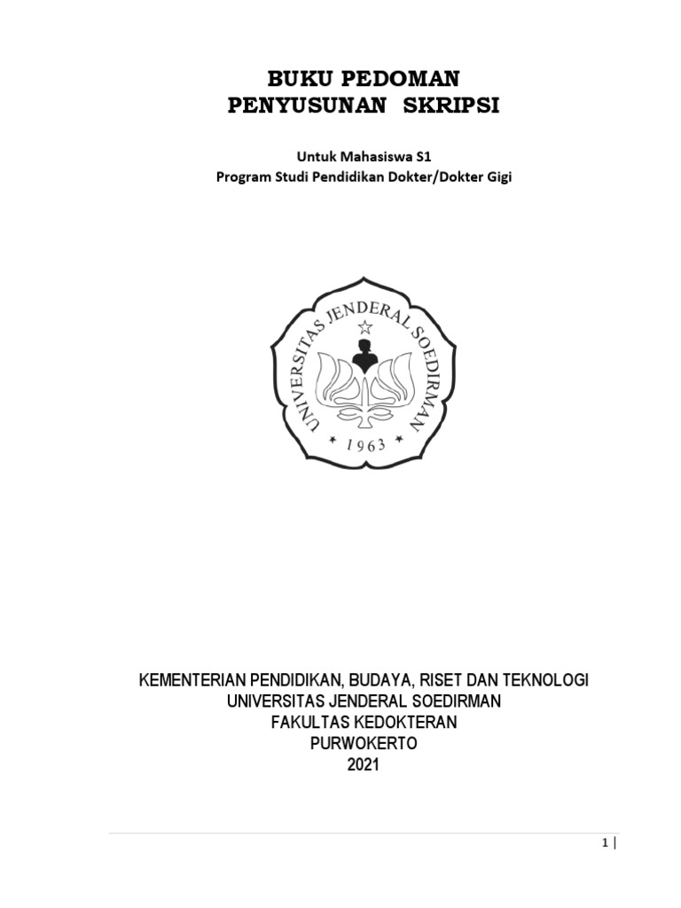 Edisi Revisi - Buku Pedoman Skripsi Fakultas Kedokteran | PDF