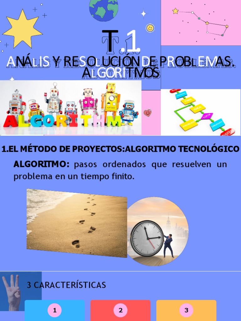 T.1. Análisis y Resolución de Problemas. Algoritmos. para Examen | PDF | Algoritmos ...