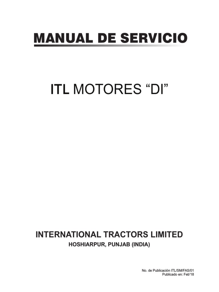 Service Manual - Itl Di Engines - Spanish | PDF | Inyección de ...