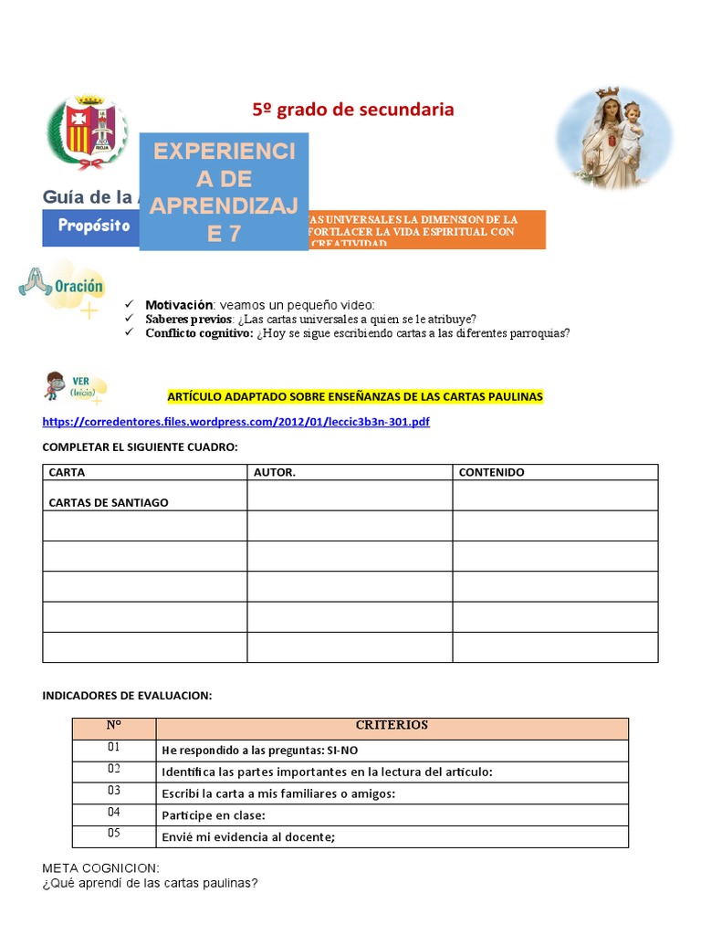 5to. Actv. 3 - Eda 7 | PDF