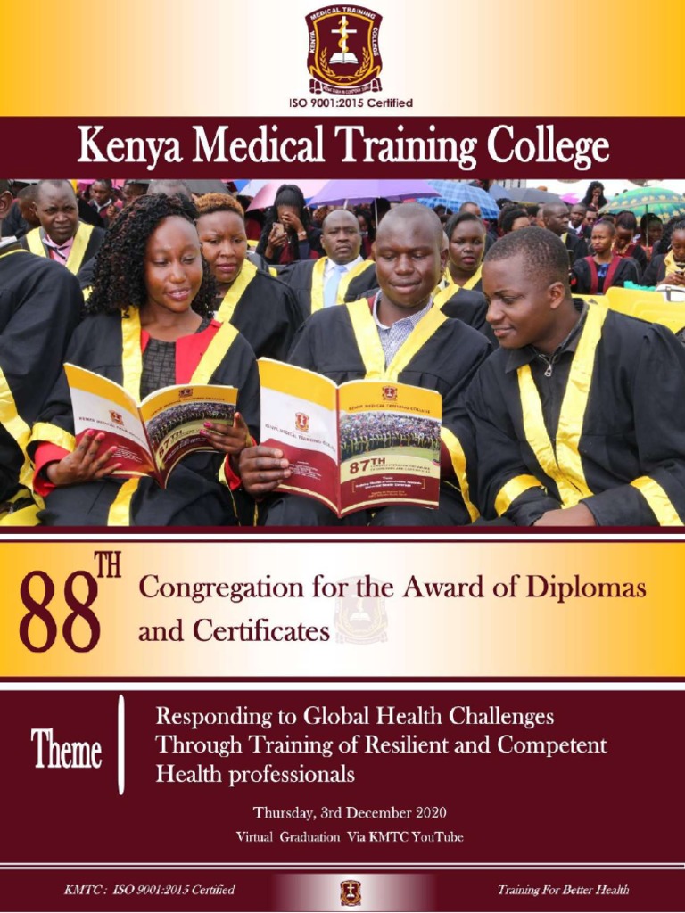 KMTC Graduation Booklet For The Year 2020 | PDF | Medicine | Physical ...