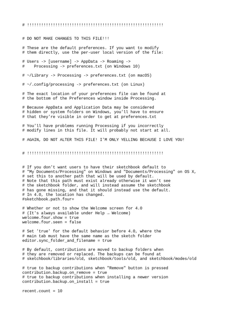 Defaults Pdf Command Line Interface Computer File