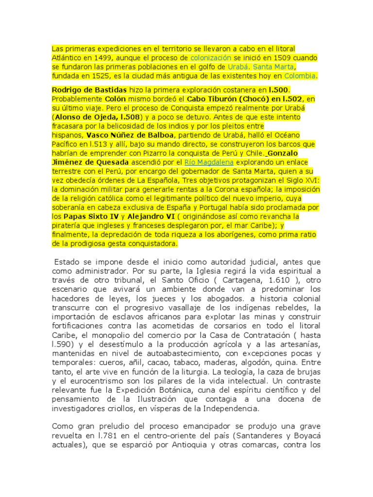 Las Primeras Expediciones en El Territorio Se Llevaron A Cabo en El ...