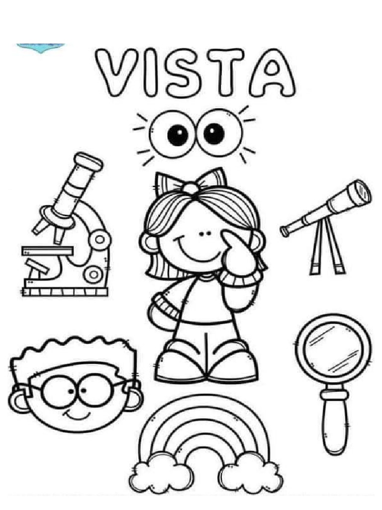Los 5 Sentidos para Colorear) | PDF