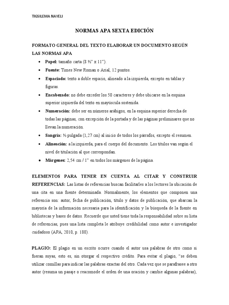 Normas Apa Sexta Edición 2 | PDF | Estilo apa | Bibliografía