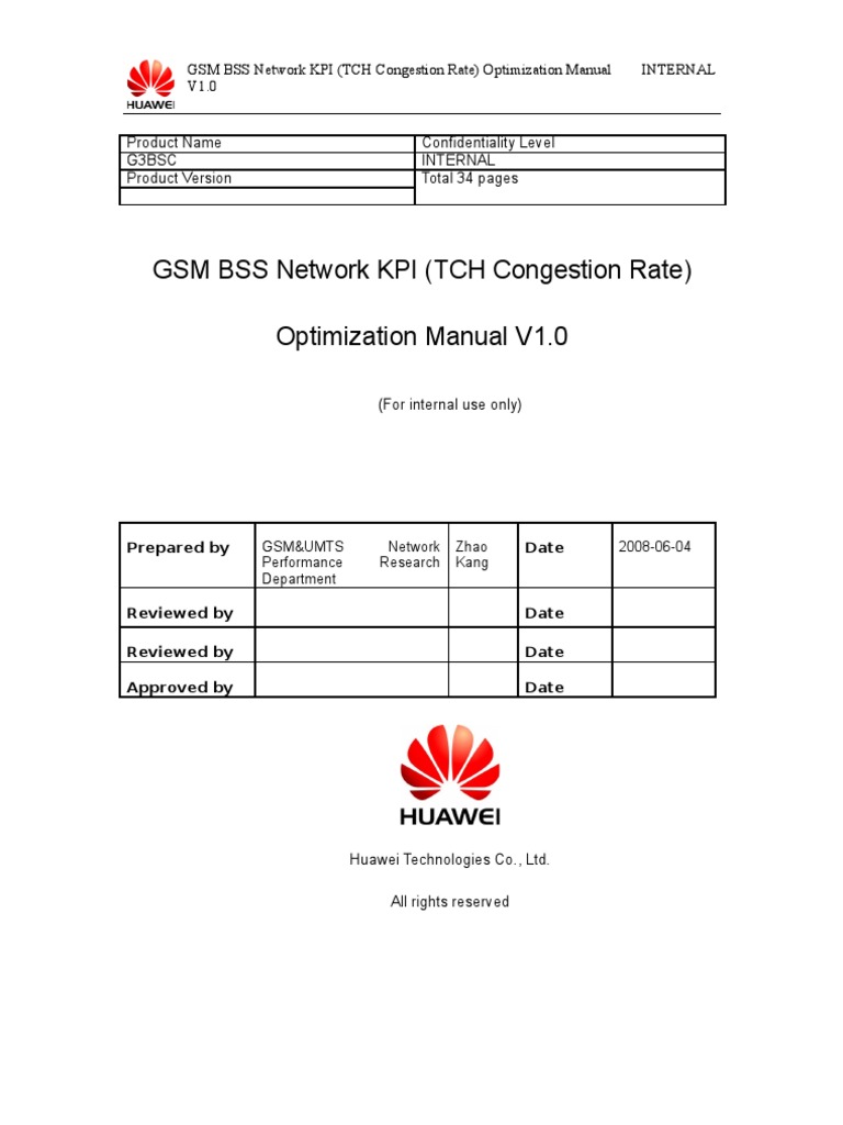 TCH Congestion Rate Optimization Guide | PDF | Antenna (Radio ...
