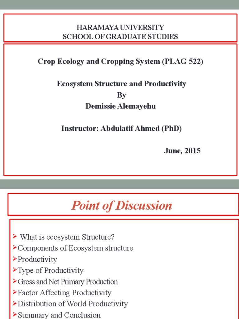 Ecosystem Structure And Productivity Pdf Primary Production Ecosystem