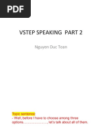 Vstep Speaking Part 2 Full | PDF | Movie Theater | Restaurants