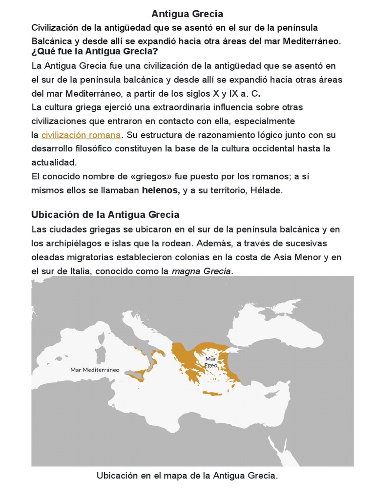 Elementos Clave de la Antigua Grecia | PDF | Antigua Grecia | Grecia