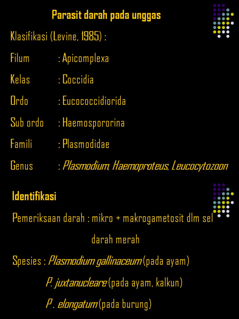 Kuliah 4 - Endoparasit Pada Darah Unggas | PDF | Griya & Taman ...