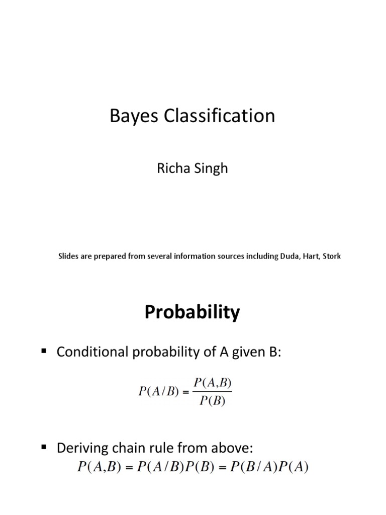 Bayes Classification Pdf Statistical Classification Bayesian Inference