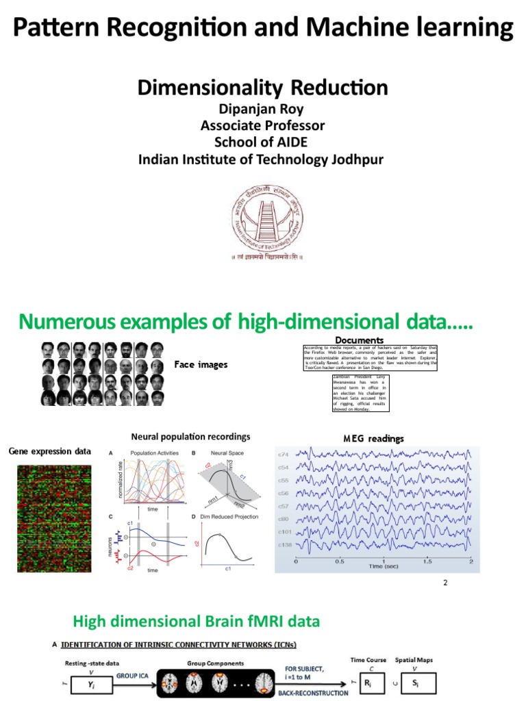 Dimensionality Reduction 22-01-22 | PDF | Principal Component Analysis ...