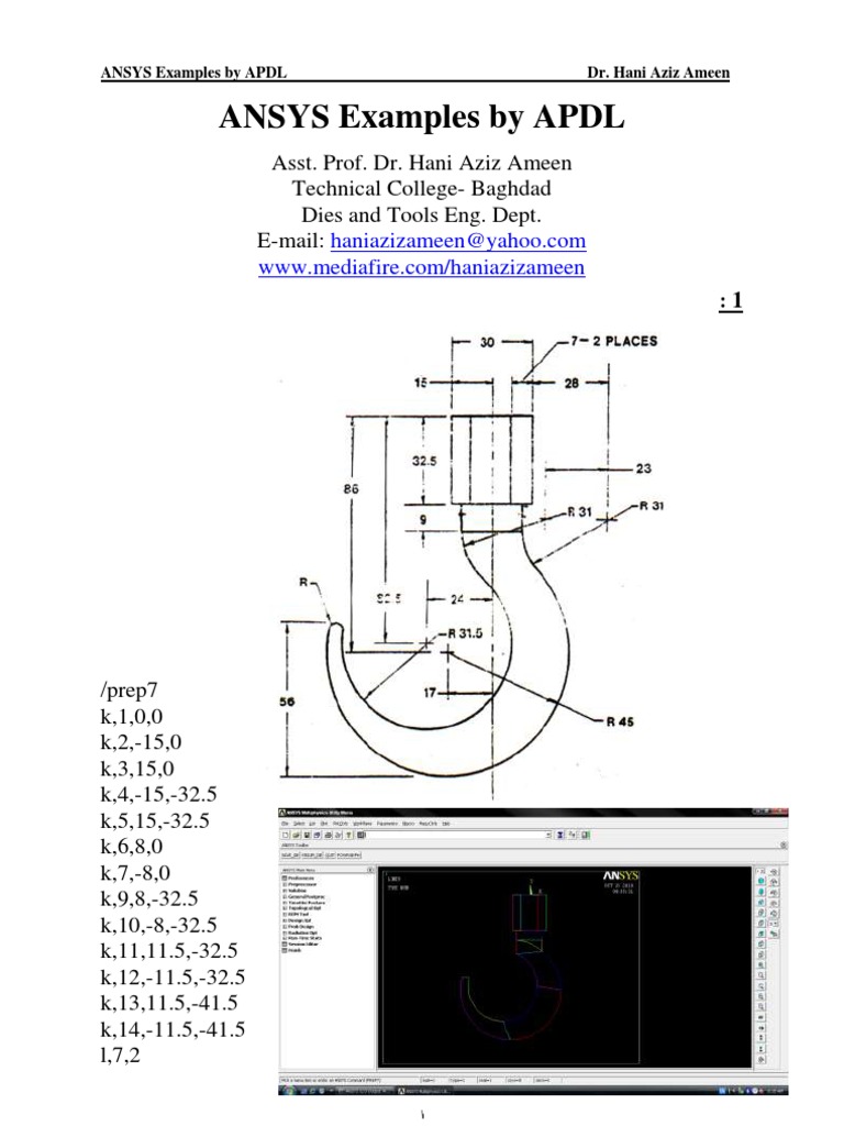 ANSYS APDL for Engineering Students | PDF