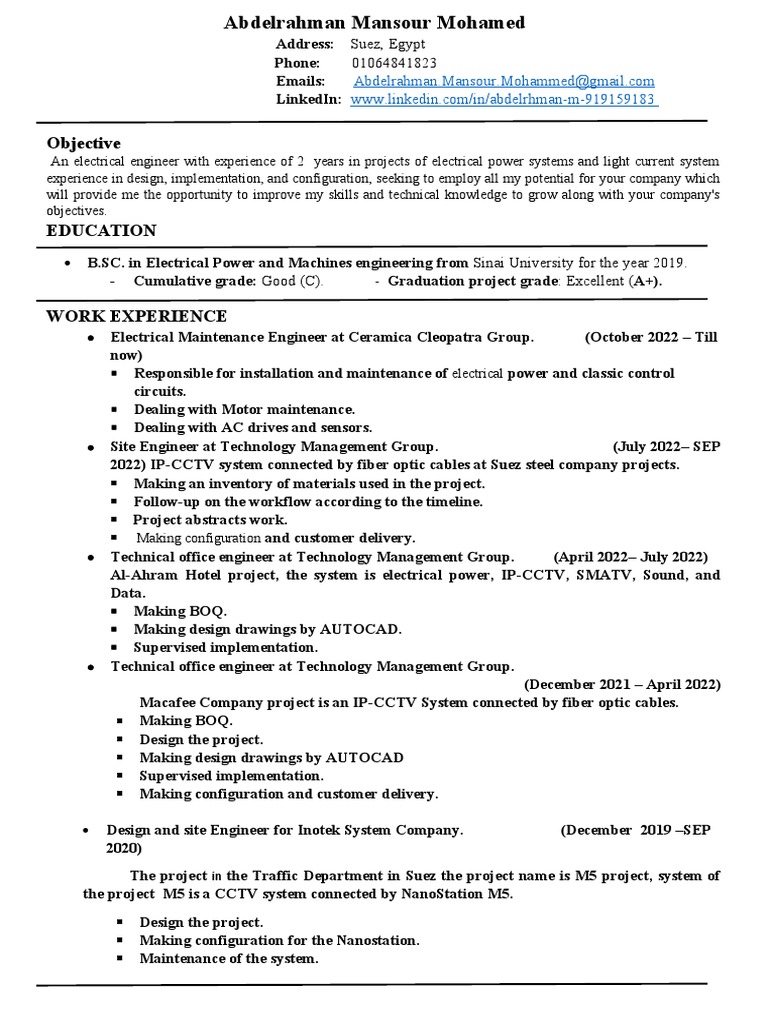 Abdelrahman Mansour Ele-Engineer | PDF | Engineering | Computing
