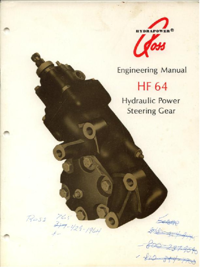 Ross Power Steering Manual | PDF