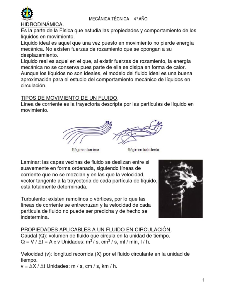 HIDRODINAMICA | PDF | Viscosidad | Líquidos