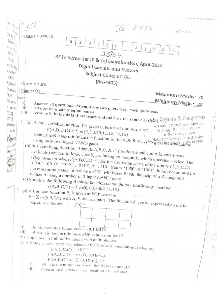 DCD & EEE Pyq Papers | PDF