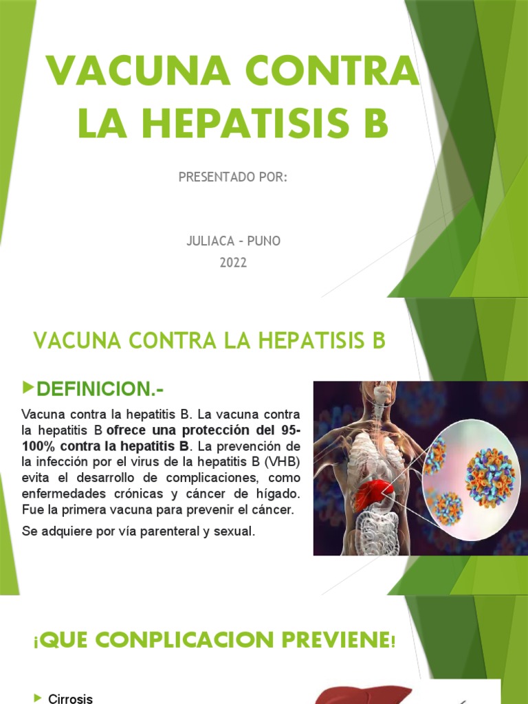 La importancia de la vacunación contra la hepatitis B: prevención, tratamiento y recomendaciones ...