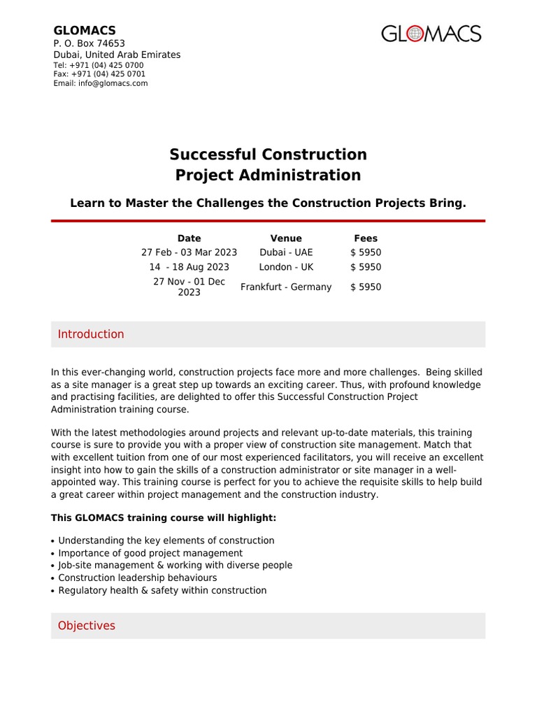 Glomacs | PDF | Project Management | Copyright