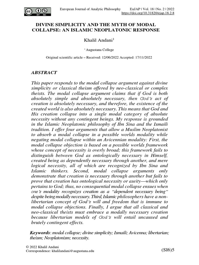 Khalil Andani | PDF | Ontology | God