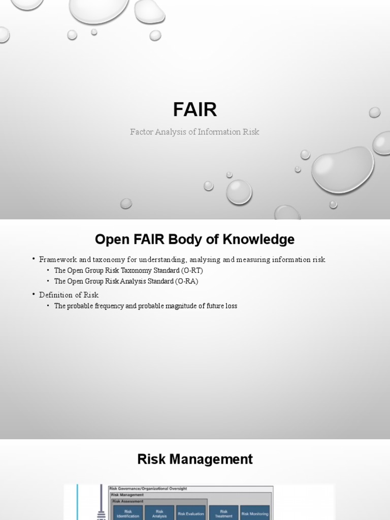 FAIR Risk Assessment Framework Overview | PDF | Risk | Risk Management