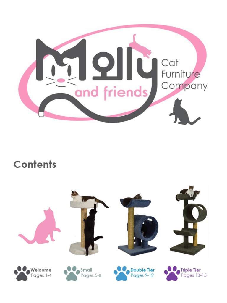Molly and Friends Premium Cat Furniture Catalog | PDF | Color