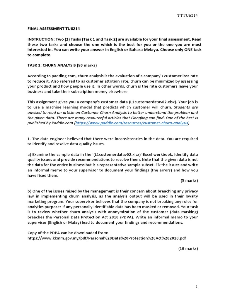 Assessment TU6214 | PDF | Machine Learning | Receiver Operating Characteristic