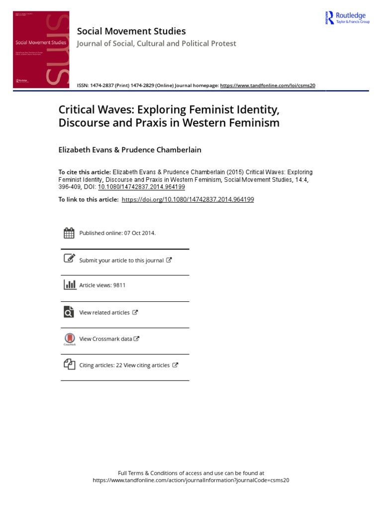 Critical Waves Exploring Feminist Identity Discourse and Praxis in ...