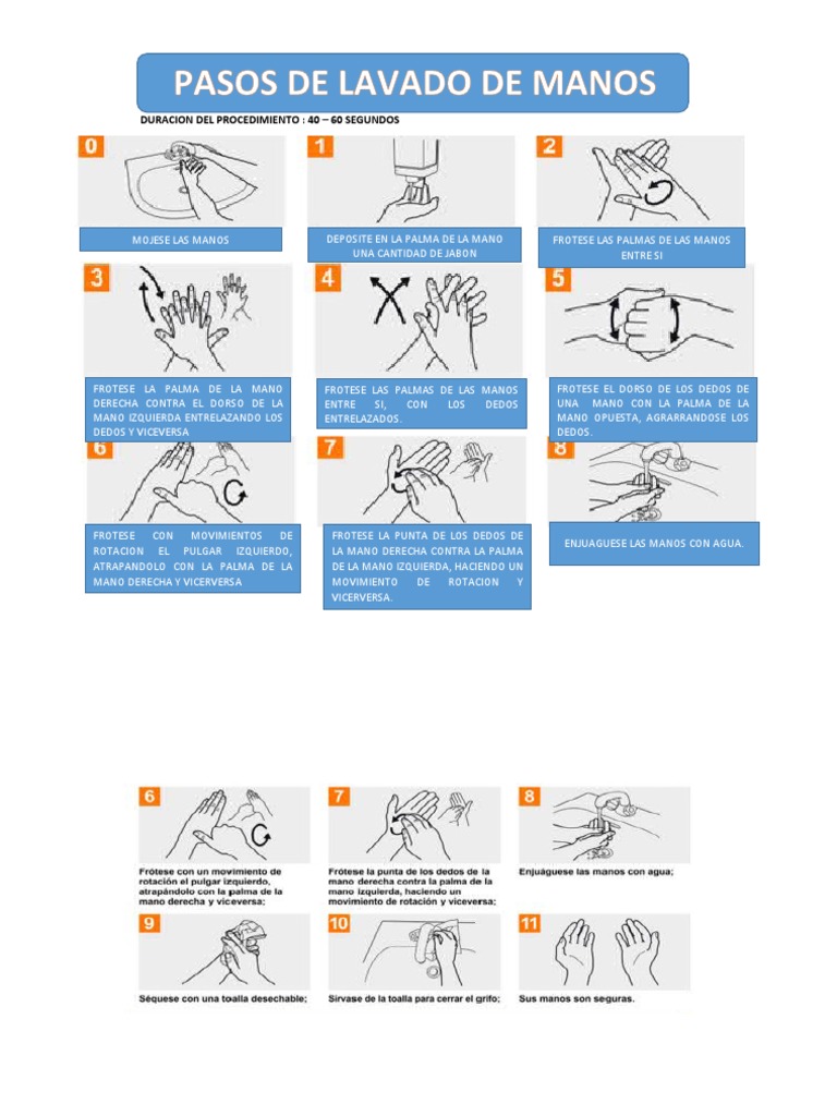 Lavado de Manos Pasos | PDF