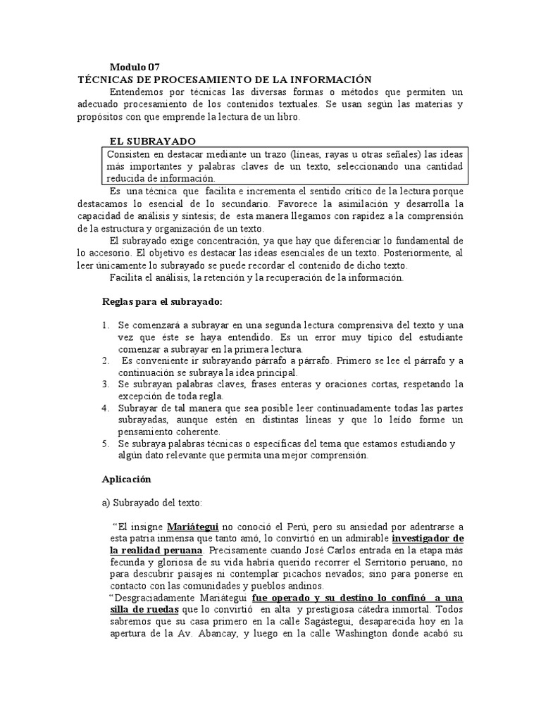 Modulo 7 | PDF | Sumario abstracto) | Experimentar