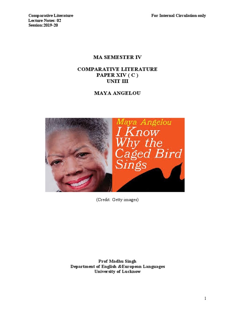 Maya Angelou: Finding Her Voice | PDF | Maya Angelou