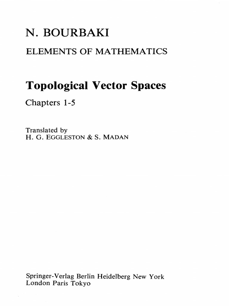 Topological Vector Spaces Guide | PDF | Vector Space | Convex Set