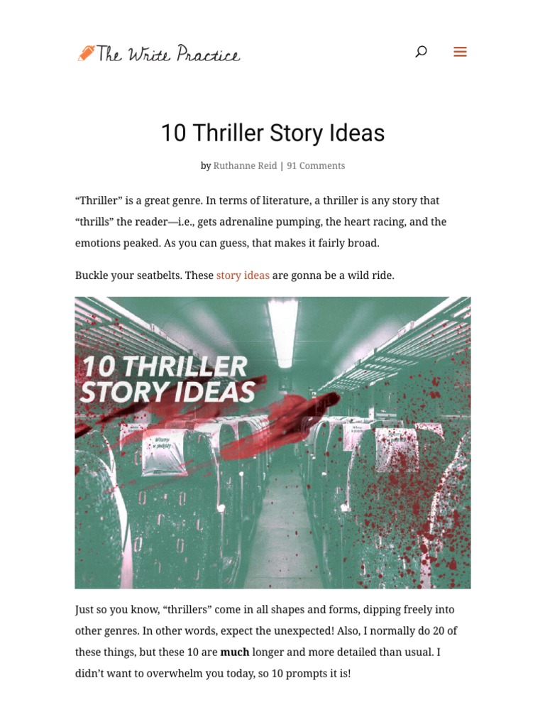 10 Thriller Story Ideas | PDF