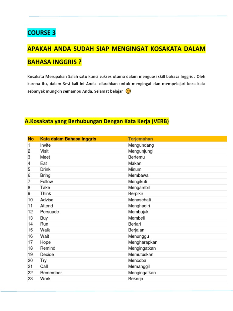 E - Book 3 Kosakata | PDF