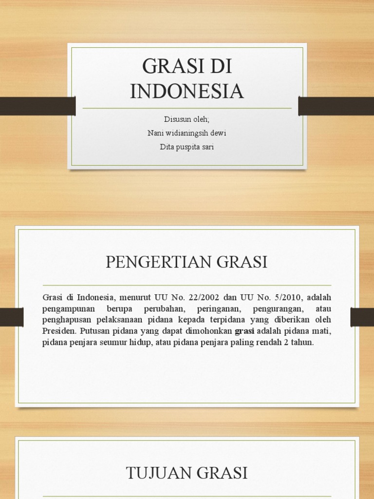 Grasi Di Indonesia | PDF | Politik | Ilmu Sosial