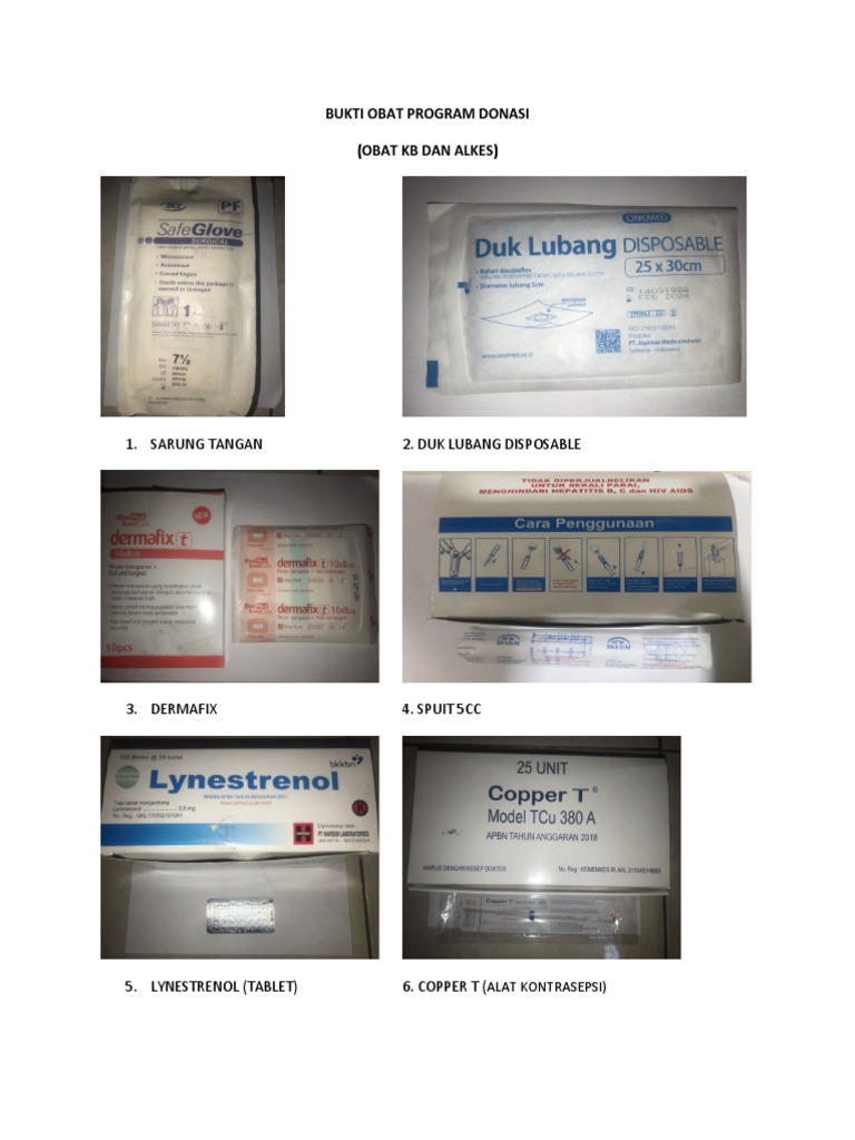 Donasi Obat KB dan Alat Kesehatan | PDF
